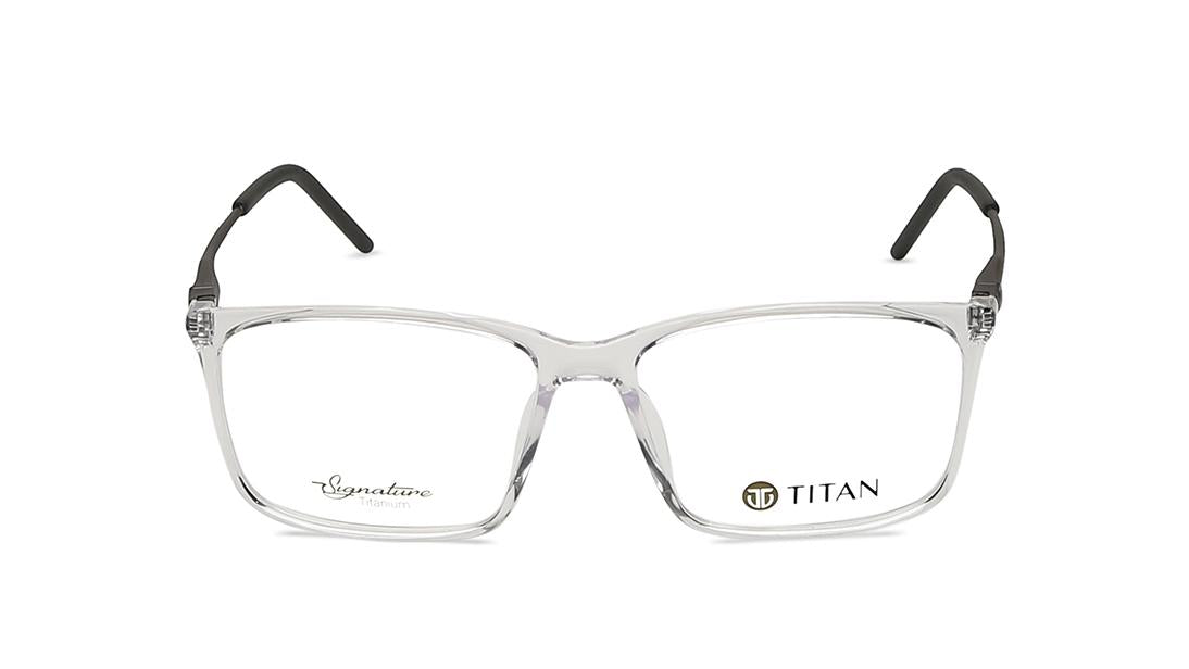 Transparent Rectangle Rimmed Eyeglasses -TS1026MFC3 – Titan Eye Plus UAE